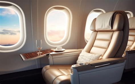 Premium Photo Premier Business Class Comfort In Aircraft Seating