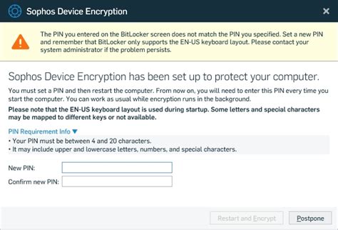 Sophos Endpoint Self Help Troubleshoot Device Encryption