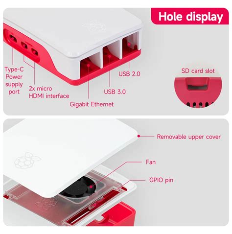 boîtier raspberry pi 5 avec ventilateur de refroidissement pwm et dissipateur de chaleur