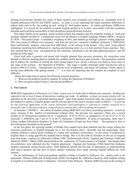 Solution What Is The Problem With The Statement Of Problem The Case Of