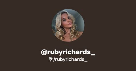 Rubyrichards Instagram Tiktok Linktree