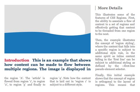 Css Regions