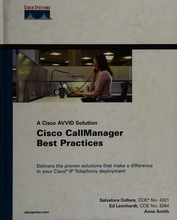 Cisco CallManager Best Practices Collora Sal Free Download Borrow And Streaming