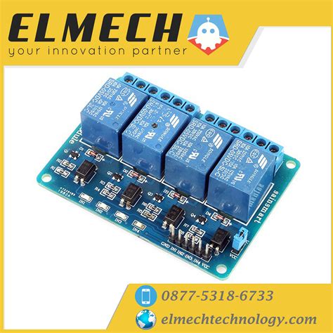 Songle Relay Module 5v 4 Channel Arduino Elmech Technology
