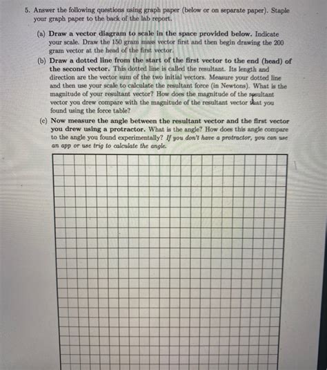 Solved Answer The Following Questions Using Graph Paper Chegg