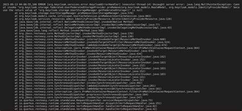 Npe When Deleting Identity Provider · Issue 23192 · Keycloakkeycloak