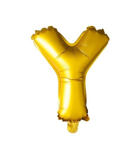 🎉globo De Lámina Metálica Letra Y Color Oro 41 Cm🎉 🎉 Partituki