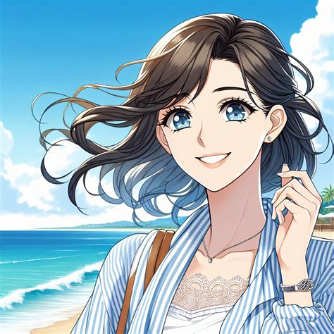 Anime Girl Blue Sky Fanart
