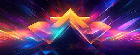 Premium Ai Image Minimalistic Abstract Background With Holographic Geometric Shapes Panorama