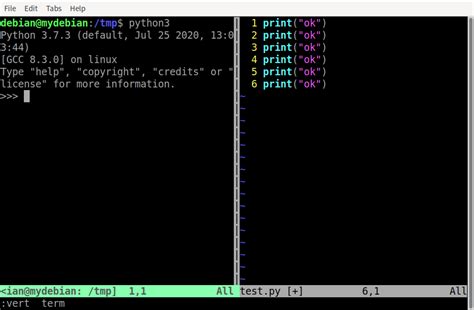Buffers Call Range Argument To Execute In Python Terminal Embeded In Vim Vi And Vim Stack