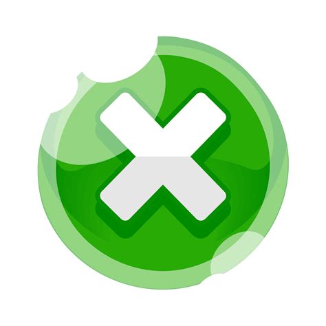 Cancel Button Image Green