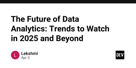 The Future Of Data Analytics Trends To Watch In 2025 And Beyond Dev Community