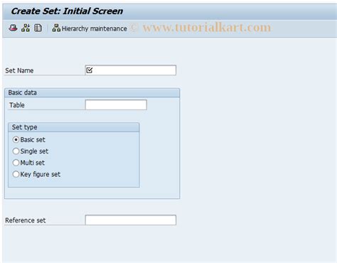 Ocbb Sap Tcode Create Set