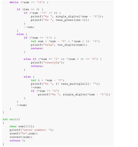 Convert Digit Number To Words College Term Work Blog