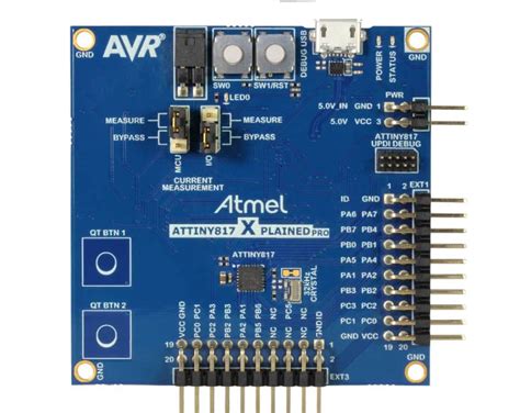 microchip attiny817 xpro electronic development board price from rs 0