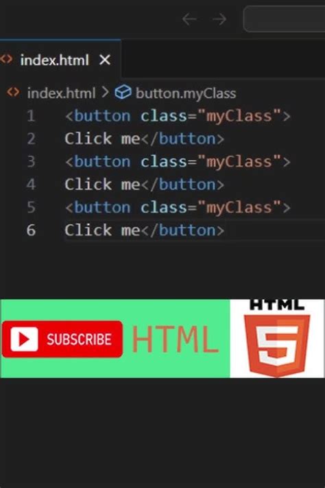 Html Button Class Clickme Learn Code Coding Html Coder Html5