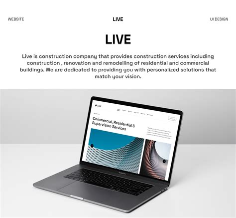 Live Architecture Website Ui Design On Behance