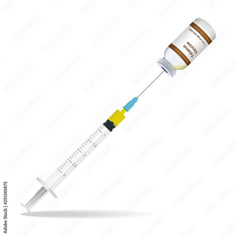 Immunization Tetanus Vaccine Syringe Contain Some Injection And