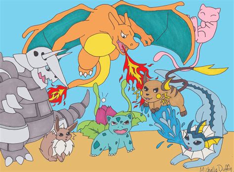 Pokemon Battle By Michelleduffrin On Deviantart