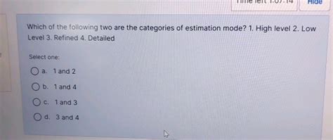 Which Of The Following Two Are The Categories StudyX