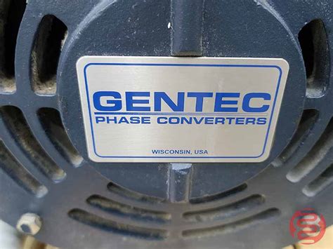 Gentec Rotary Phase Converter Boggs Equipment