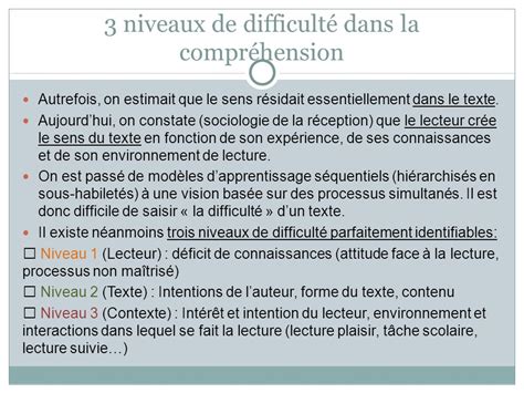 La Compréhension En Lecture Ppt Télécharger