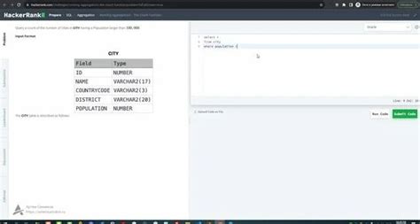 Решение Sql задания Revising Aggregations The Count Function на