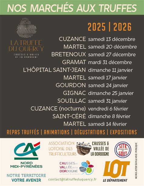 Marchés Aux Truffes Du Quercy Découvrez Les Meilleurs Marchés Truffiers