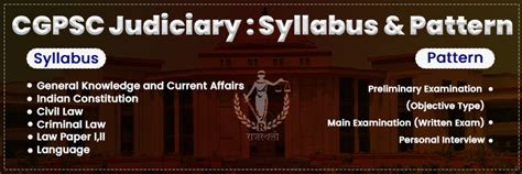 Chhattisgarh Judiciary Syllabus 2024 Exam Pattern For Prelims And Mains