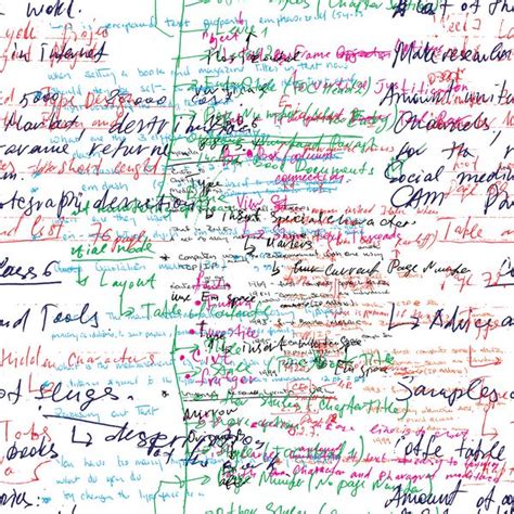 وکتور الگوی بدون درز با دست نوشته لاتین واقعی به رنگ روی کاغذ سفید آرشیو سخنرانی در موضوعات