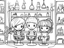 Hair Salon Coloring Pages Top 32 Free Printable Designs