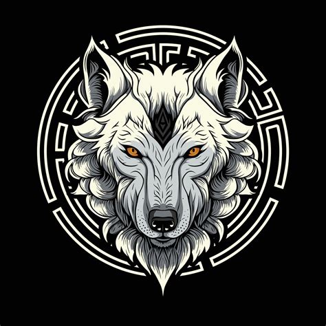 Awesome Angry Wolf Logo Design 21007892 Vector Art At Vecteezy