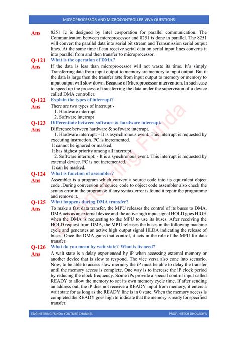 Microprocessor Microcontroller Interview And Viva Questionpdf