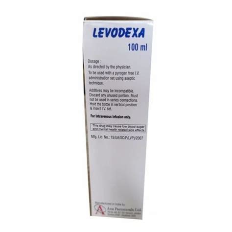 Levodexa 100ml Levofloxacin Infusion At Rs 20box Intravenous