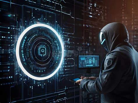Cyber Sentinel Safeguarding The Digital Frontier Stock Illustration Illustration Of Guardians