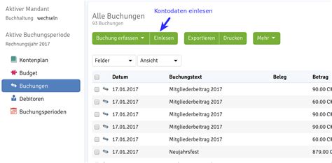 Elektronische Kontoauszüge Einlesen Camt Webling Support