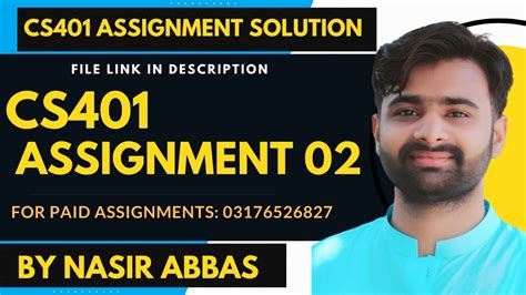 Cs401 Assignment 2 Solution By Vubwn Cs401 Assignment 2 100 Correct