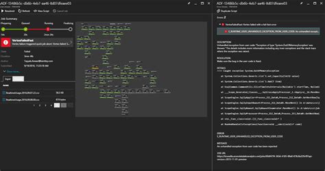 Out Of Memory Exception Running U Sql Activity Using Azure Data Factory Stack Overflow