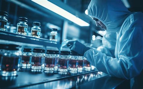 Detailed Examination Of Pharmaceutical Drug By Lab Doctor Premium Ai