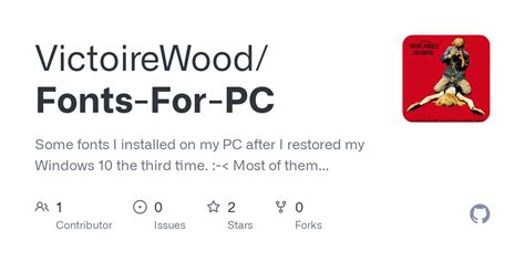 GitHub VictoireWood Fonts For PC Some Fonts I Installed On My PC After I Restored My Windows