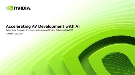 Accelerating Autonomous Vehicle Development With Ai Ai Summit India 2024 Nvidia On Demand