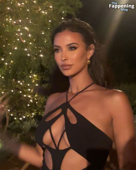 Maya Jama Looks Stunning In A Black Dress 7 Photos Thefappening