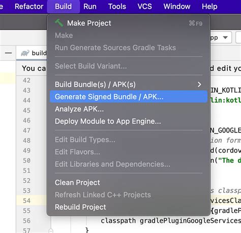 deploying ionic application to play store android