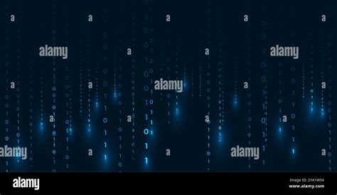 Futuristic Binary Code Cyberspace Wallpaper For Web Data Network Vector Stock Vector Image And Art