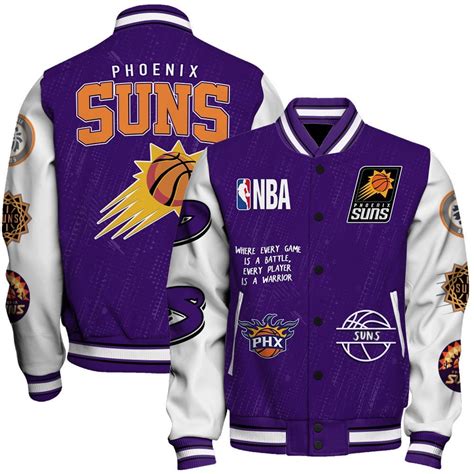 Phoenix Suns Team Logo Nba 2024 Aop Varsity Jacket Sfat V13