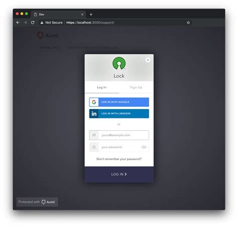 lock configuration options