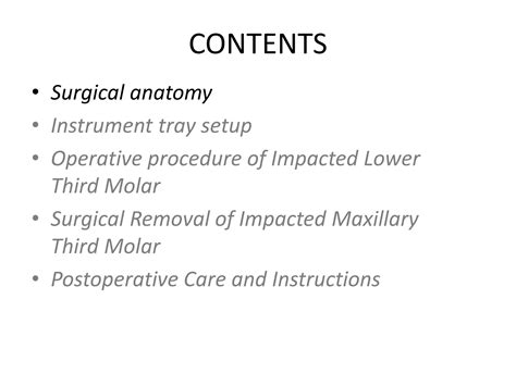 Third Molar Impaction Basic Pptx