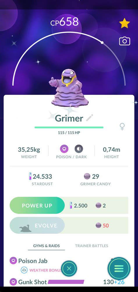 Grimer Evolution