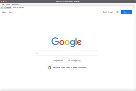 Github Avila Angelwebbrowserproject Custom Web Browser