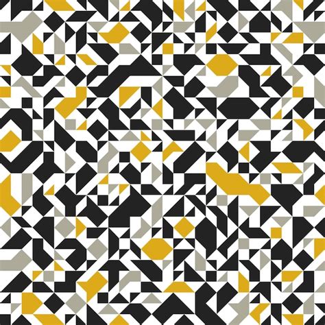 Premium Vector Chaotic Abstract Mosaic Vector Seamless Background